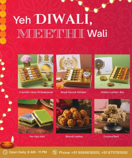 Buy Premium Mithai, Sweets & Gift Hampers in Delhi – Meethi