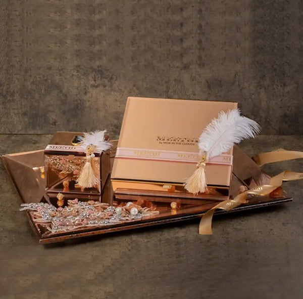 Buy Luxury Rose Gold Mirror Mithai & Gift Hamper In Delhi, Gurugram ...